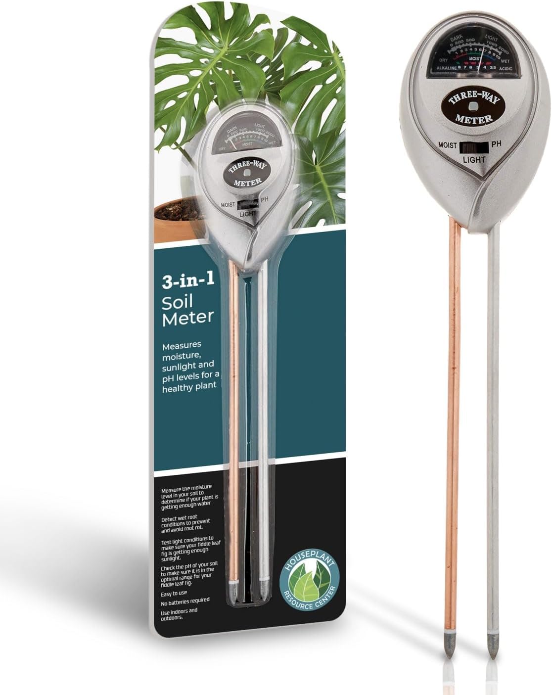 Houseplant Resource Center 3-in-1 Soil Meter